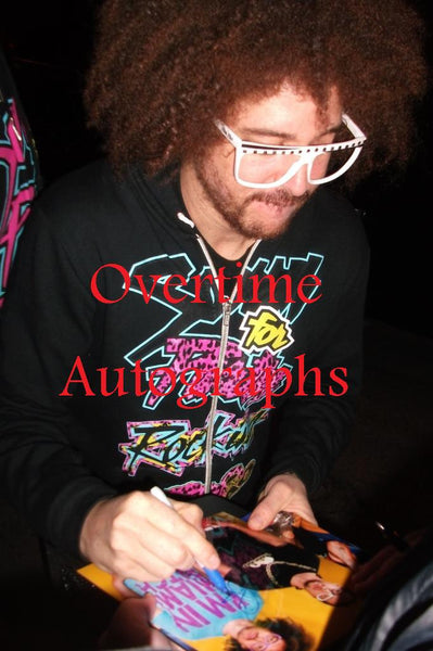 REDFOO SIGNED LMFAO 8X10 PHOTO – Overtime Autographs