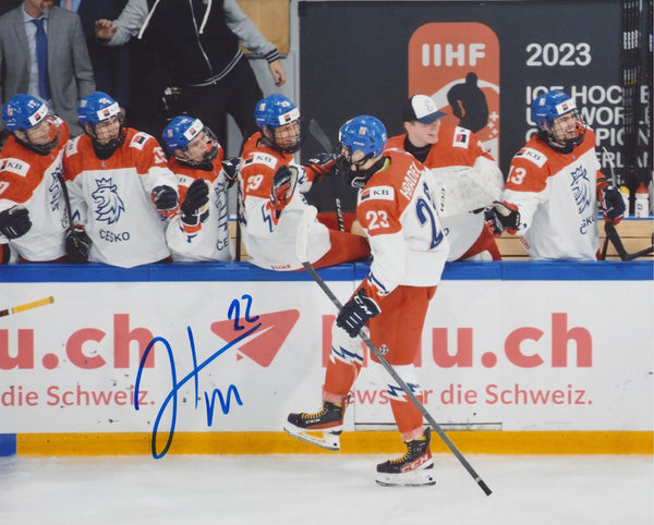 VOJTECH HRADEC SIGNED CZECH REPUBLIC 8X10 PHOTO – Overtime Autographs