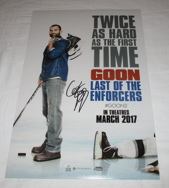SEANN WILLIAM SCOTT SIGNED GOON LAST OF THE ENFORCERS 12X18 MOVIE POST ...