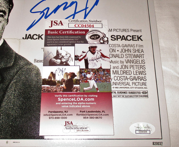 SISSY SPACEK SIGNED MISSING 12X18 MOVIE POSTER JSA – Overtime Autographs