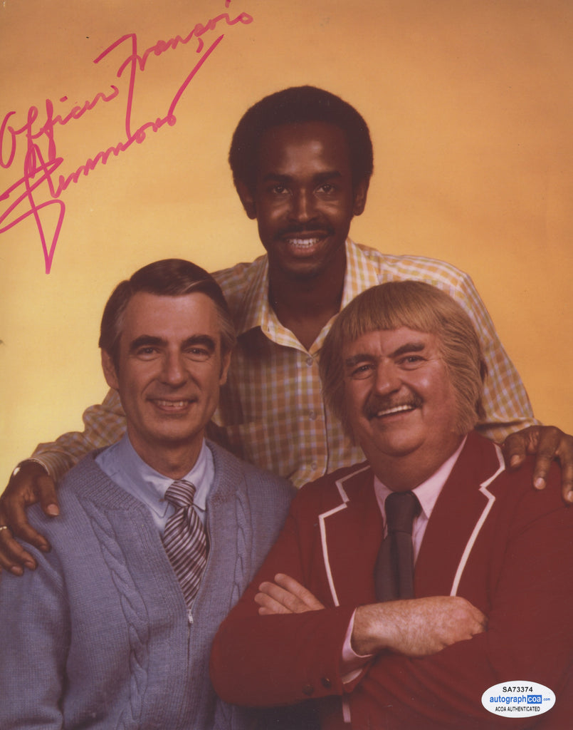 OFFICER FRANCOIS CLEMMONS SIGNED MISTER ROGERS NEIGHBORHOOD 8X10 PHOTO ...