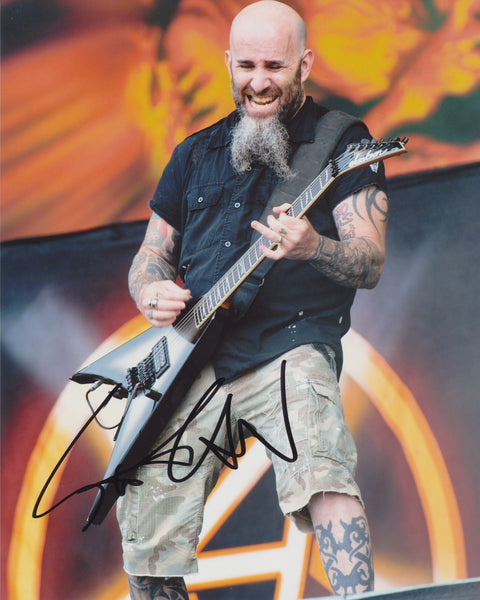SCOTT IAN SIGNED ANTHRAX 8X10 PHOTO 2 – Overtime Autographs