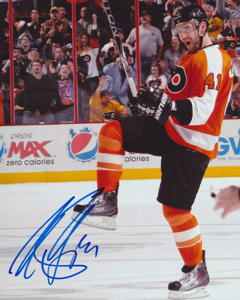 ANDREJ MESZAROS SIGNED PHILADELPHIA FLYERS 8X10 PHOTO – Overtime Autographs
