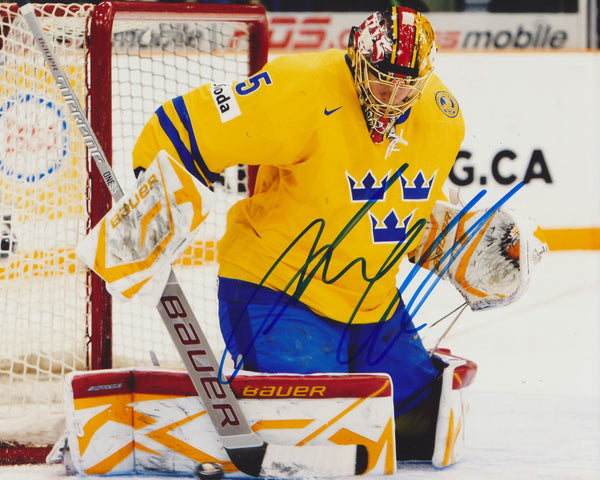 JACOB MARKSTROM SIGNED TEAM SWEDEN 8X10 PHOTO – Overtime Autographs