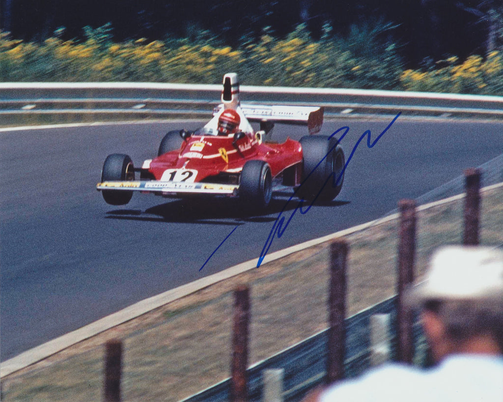 NIKI LAUDA SIGNED FERRARI F1 FORMULA 1 8X10 PHOTO – Overtime Autographs