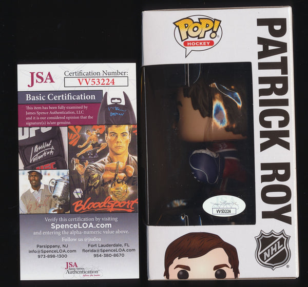 PATRICK ROY SIGNED MONTREAL CANADIENS FUNKO POP JSA – Overtime Autographs