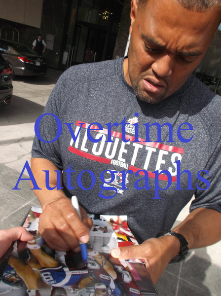 ANWAR STEWART SIGNED MONTREAL ALOUETTES 8X10 PHOTO – Overtime Autographs