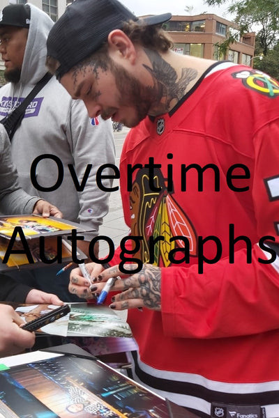 POST MALONE SIGNED 8X10 PHOTO 24 – Overtime Autographs